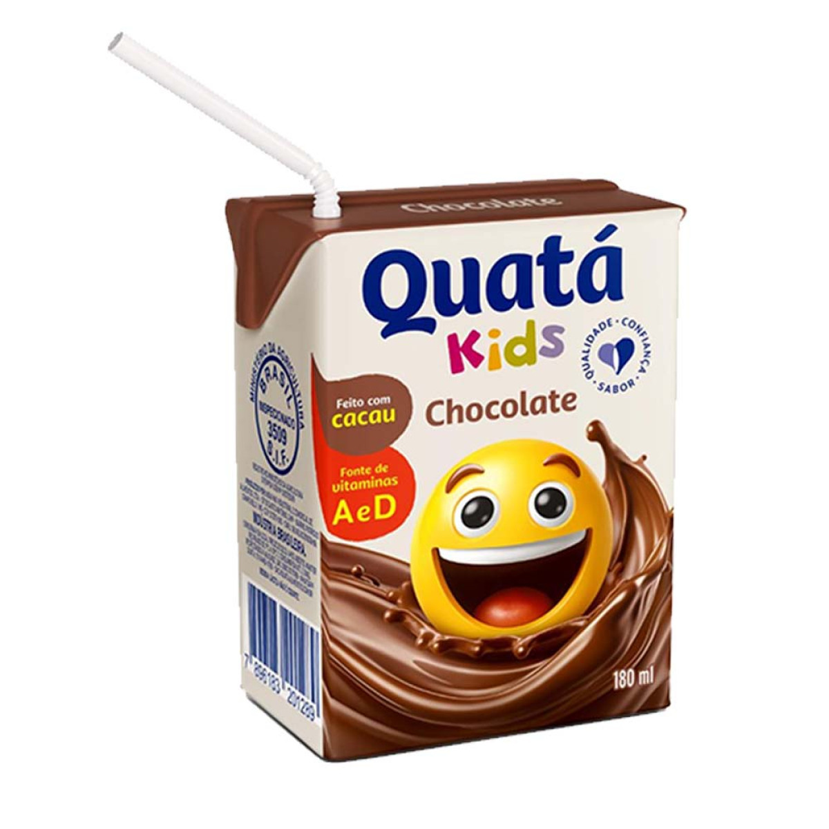 BEBIDA LÁCTEA QUATÁ KIDS 180ML CHOCOLATE - CX COM 27 UN - BEBIDAS ...